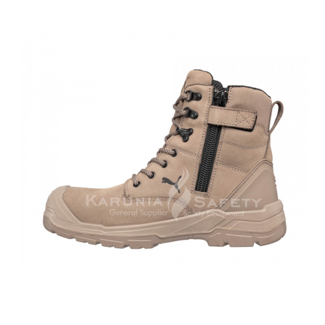 SEPATU SAFETY PUMA CONQUEST STONE HIGH | Sepatu Safety | KARUNIA SAFETY